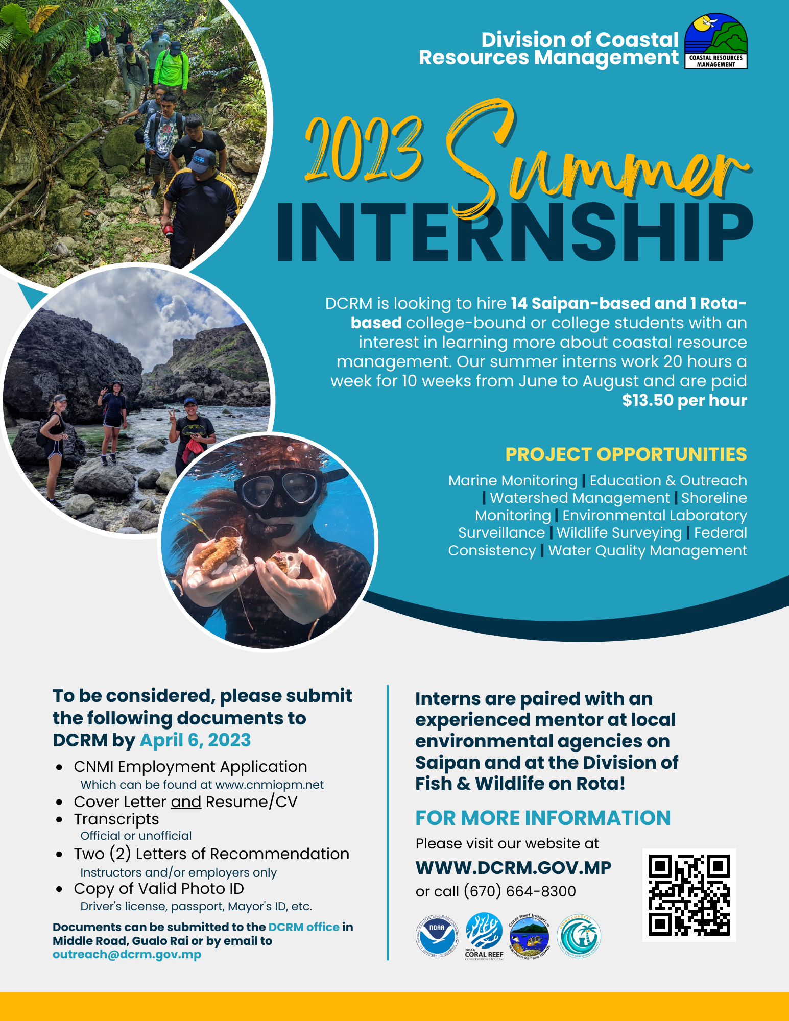 Summer Internship Program - Division of Coastal Resources Management
